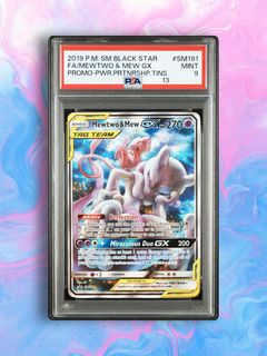 2019 Pokemon Sun & Moon Promo Mewtwo & Mew GX Sun PSA 10, Hobbies ...
