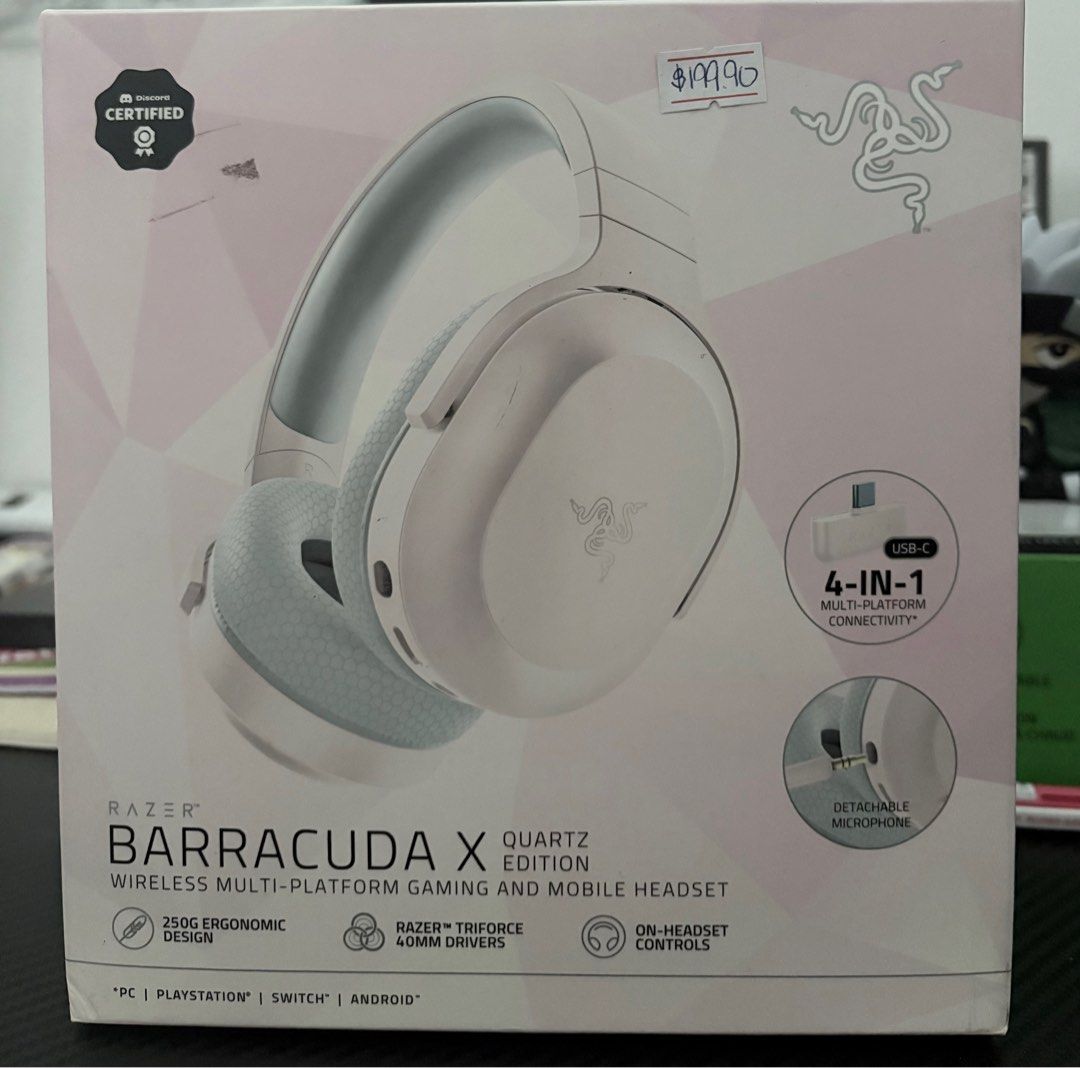 Razer Barracuda X Quartz Edition Wireless Gaming Headset, Audio ...