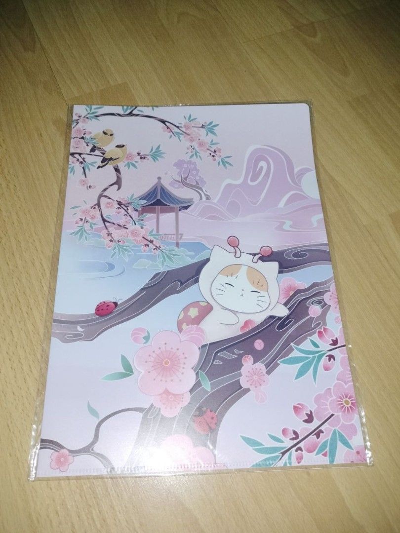 Sakura cat A4 files, Hobbies & Toys, Stationery & Craft, Stationery ...
