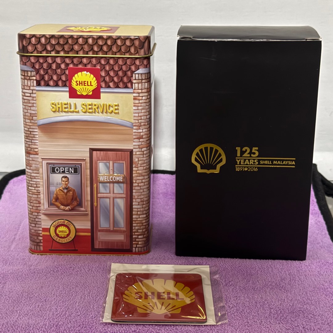 Shell Heritage Canister Collection 1960 Tin includes magnet and box ...