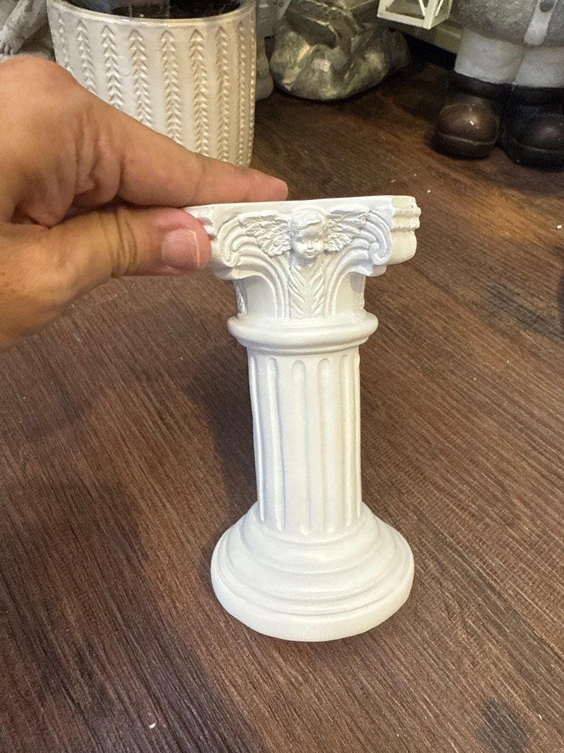Small Roman pillar with cherub, Furniture & Home Living, Home Decor ...