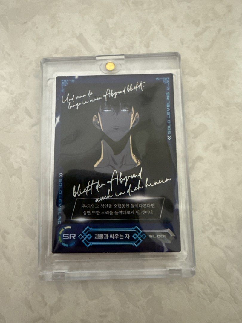 Solo Leveling Trading Card Sung Jin-Woo SR SL-001, Hobbies & Toys, Toys ...