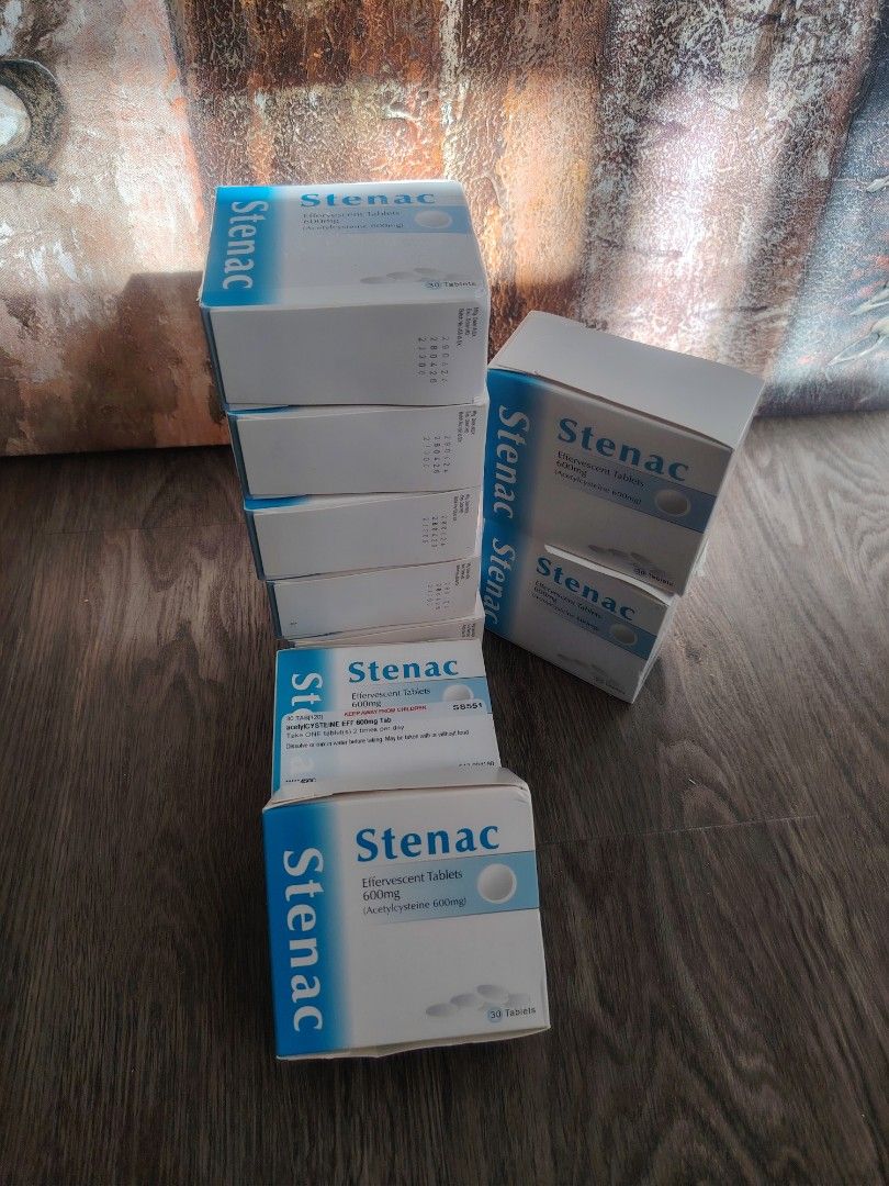 🌿[still available] Stenac Effervescent Tablets (Acetylcysteine 600mg ...