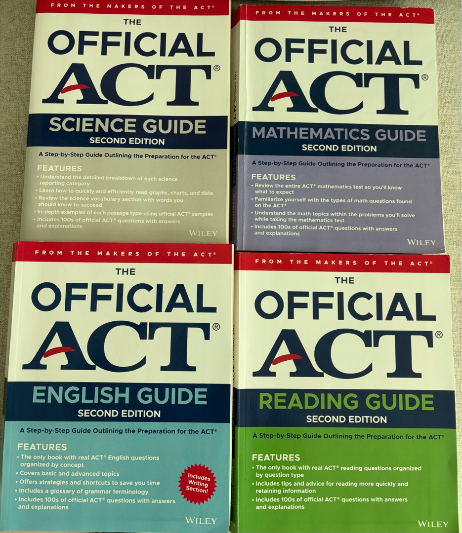 ACT subject test guides - Science, Math, English, Reading (2nd Ed ...