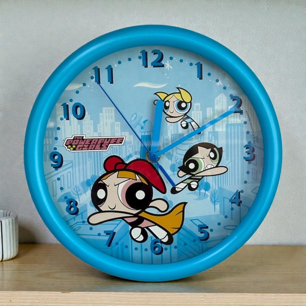 The Powerpuff Girls Wall Clock, Furniture & Home Living, Home Decor ...