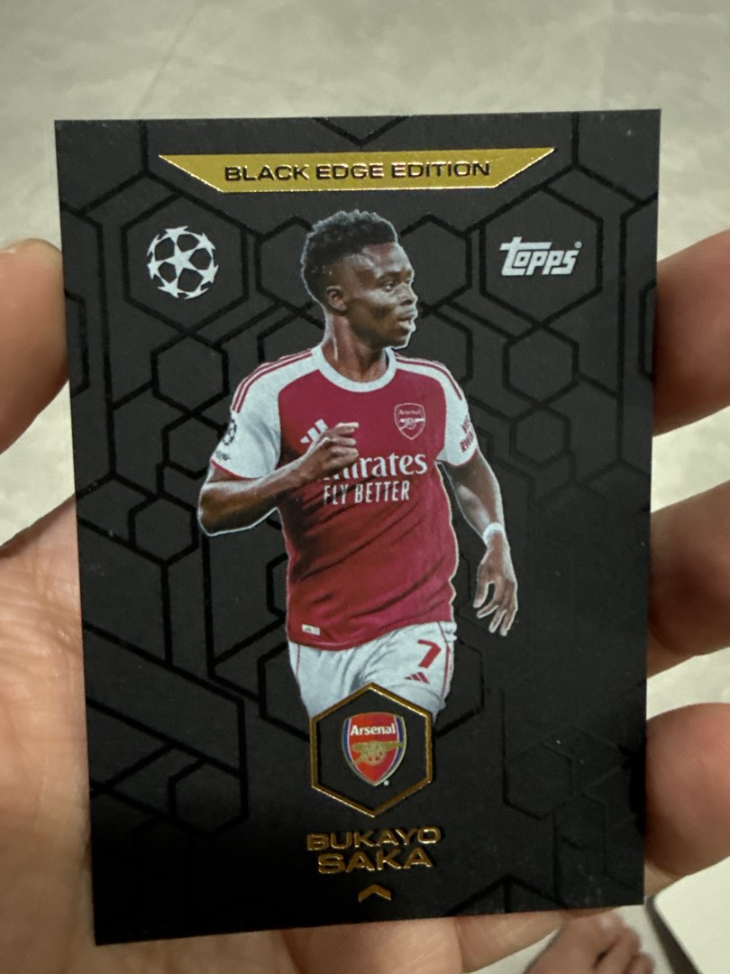 Topps Black Edge Edition Bukayo Saka Football Card, Hobbies & Toys ...