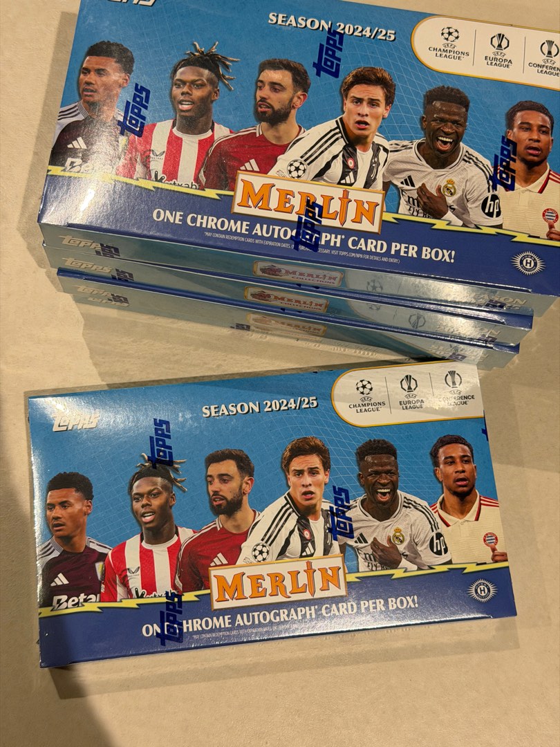 Topps Merlin Season 2024/25 Hobby Box, Hobbies & Toys, Toys & Games on ...