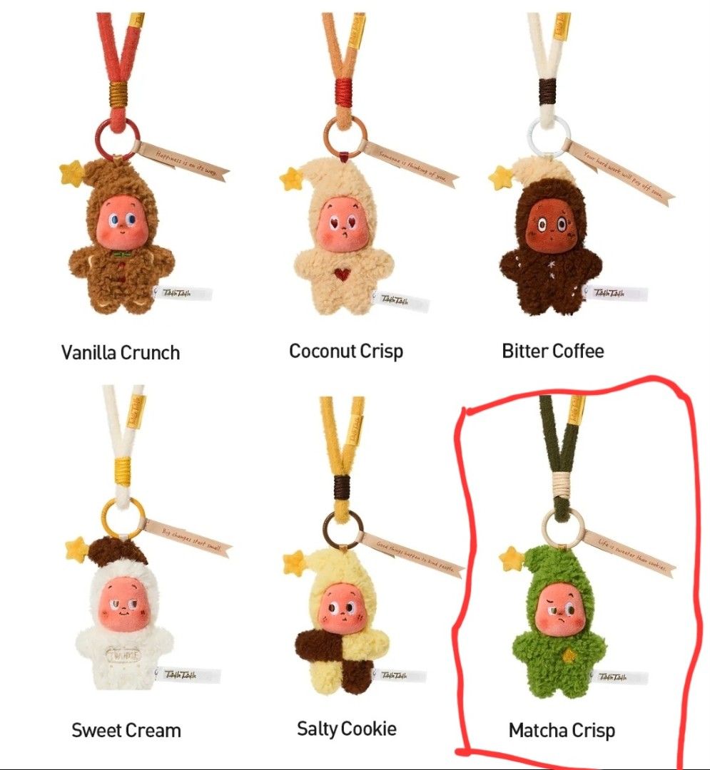 Twinkle Twinkle Cookie Matcha Crisp Keychain, Hobbies & Toys, Toys ...