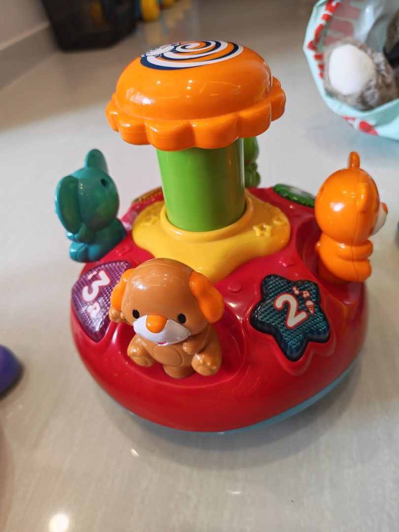 VTech Spin & Learn Top Toy, Hobbies & Toys, Toys & Games on Carousell