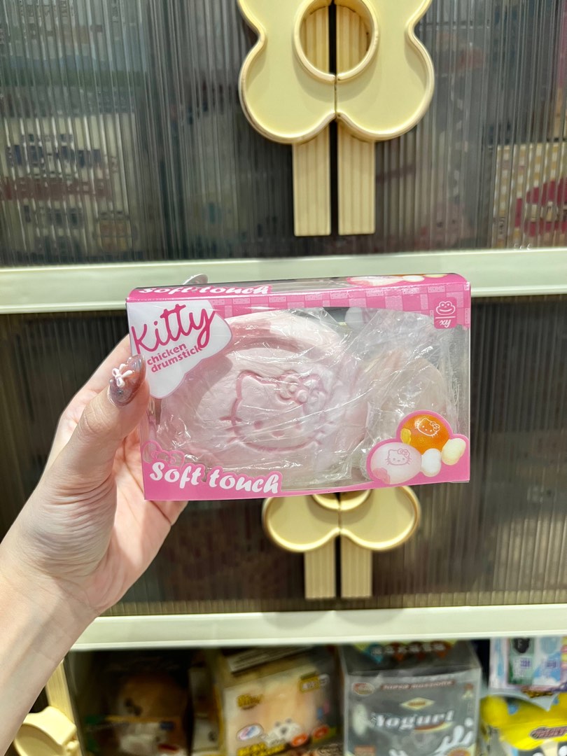 Xy Hello Kitty Pink Chicken Drumstick Squishy, Hobbies & Toys, Toys ...