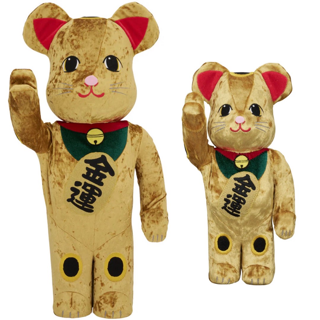 1000% 400% 金運 Gold costume manekineko lucky cat bearbrick be@rbrick ...