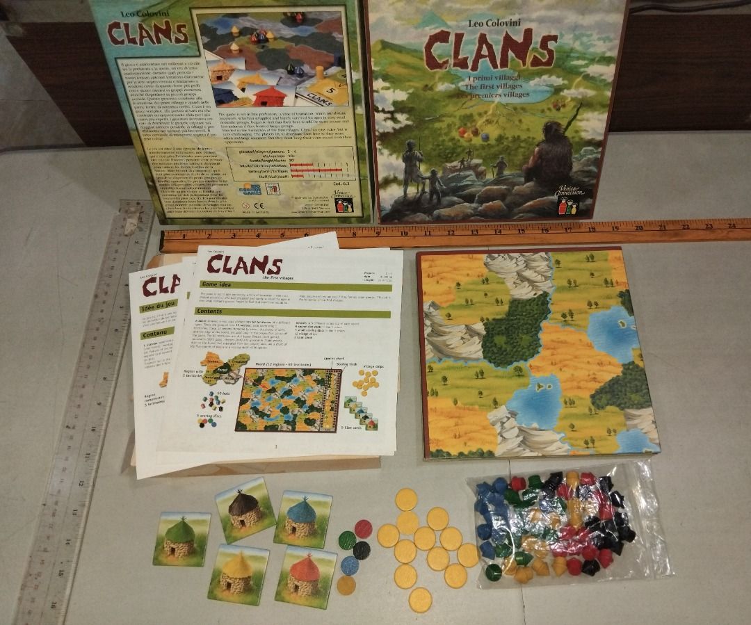 2002 Clans Board Game by Leo Colovini, Hobbies & Toys, Toys & Games on ...
