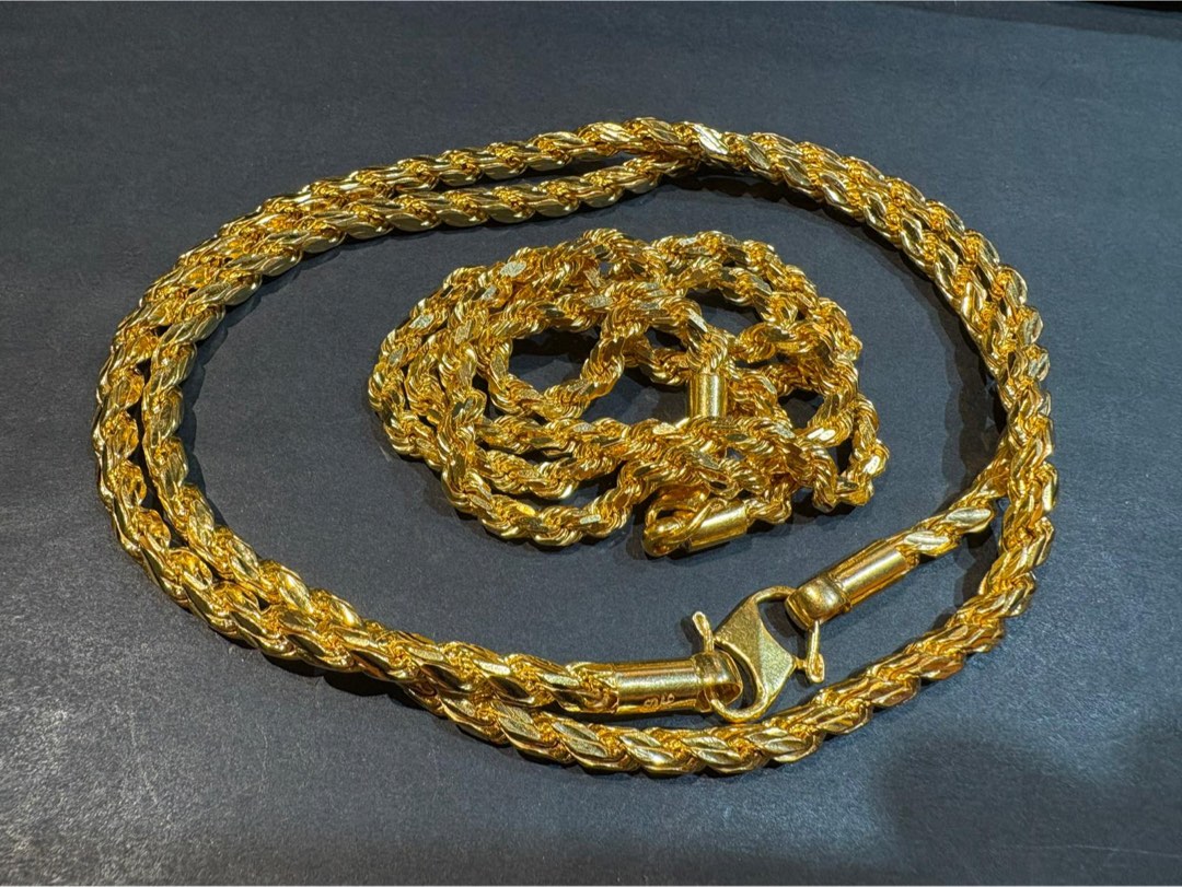 22k 916 Rope Chain 66cm, Hobbies & Toys, Memorabilia & Collectibles ...