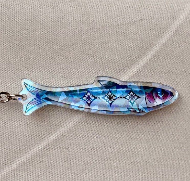Acrylic Sardine Keychains, Hobbies & Toys, Stationery & Craft, Handmade ...