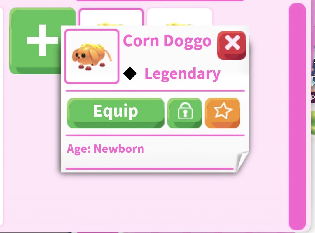 Adopt Me Corn Doggo Legendary (2), Video Gaming, Video Games, Others on ...