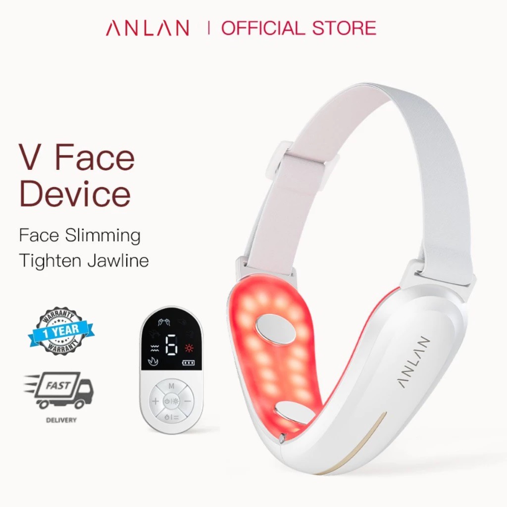 ANLAN 4-Pole EMS V Face Lifting Device Double Chin Remove Slimming ...