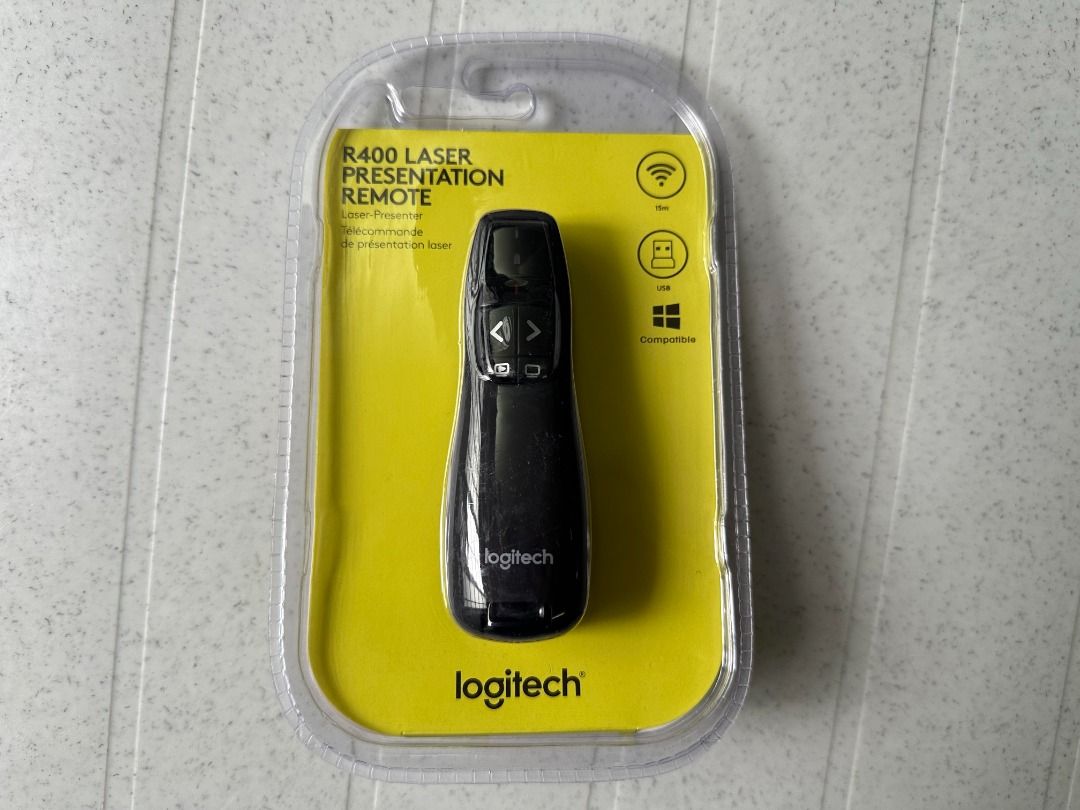 BN Sealed Logitech Wireless remote presenter R400 model plug and play ...