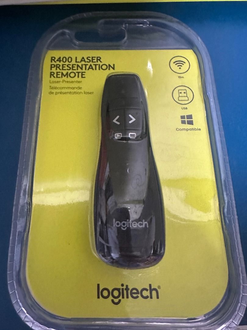 BN Sealed Logitech Wireless remote presenter R400 model plug and play ...