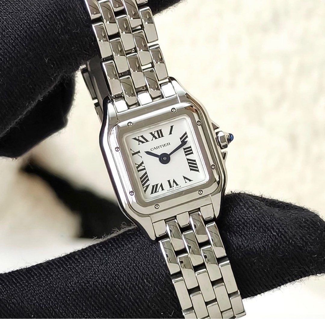 Cartier Mini Panthere 25x21mm Steel/Quartz, Luxury, Watches on Carousell