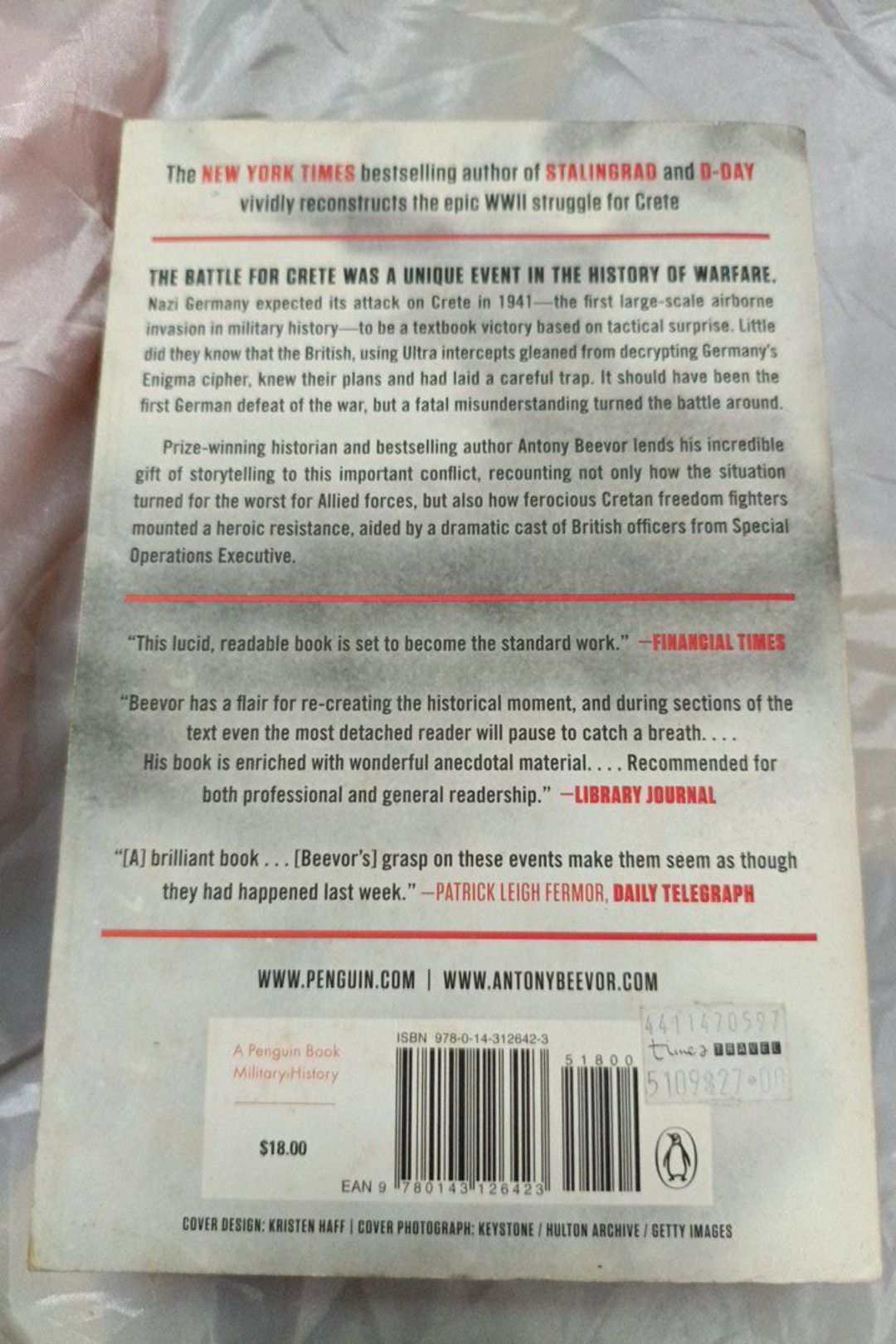 Crete 1941: The Battle and the Resistance Book by Antony Beevor ...