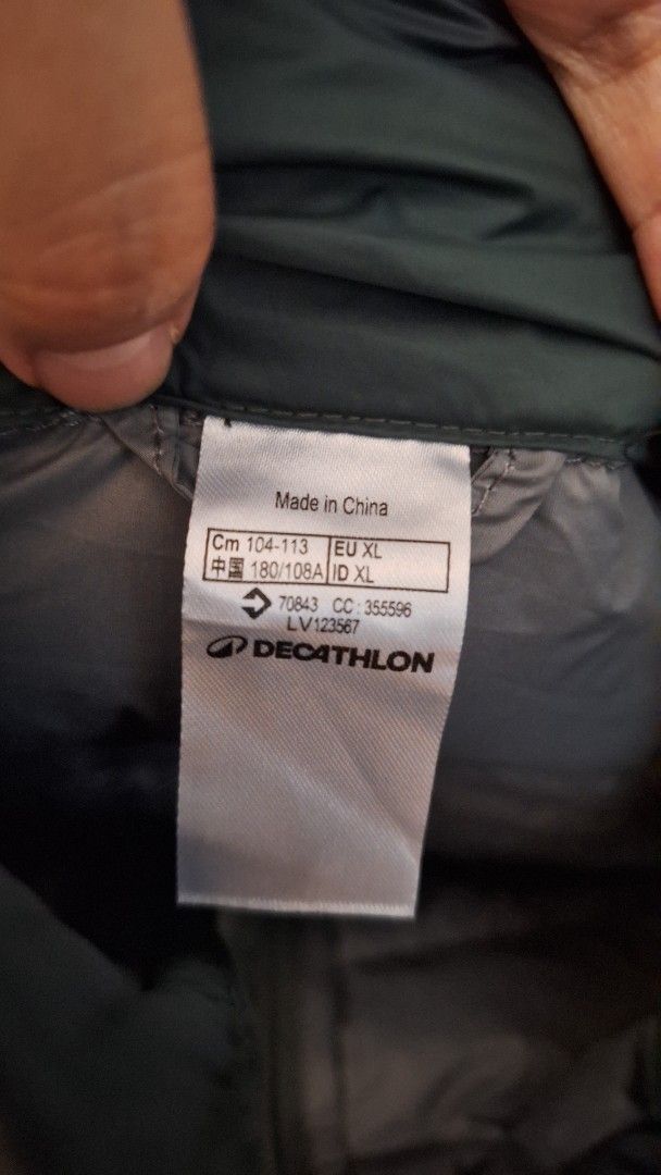 Decathlon Forclaz Men's Winter Down Jacket Gilet Vest MT100, Men's ...