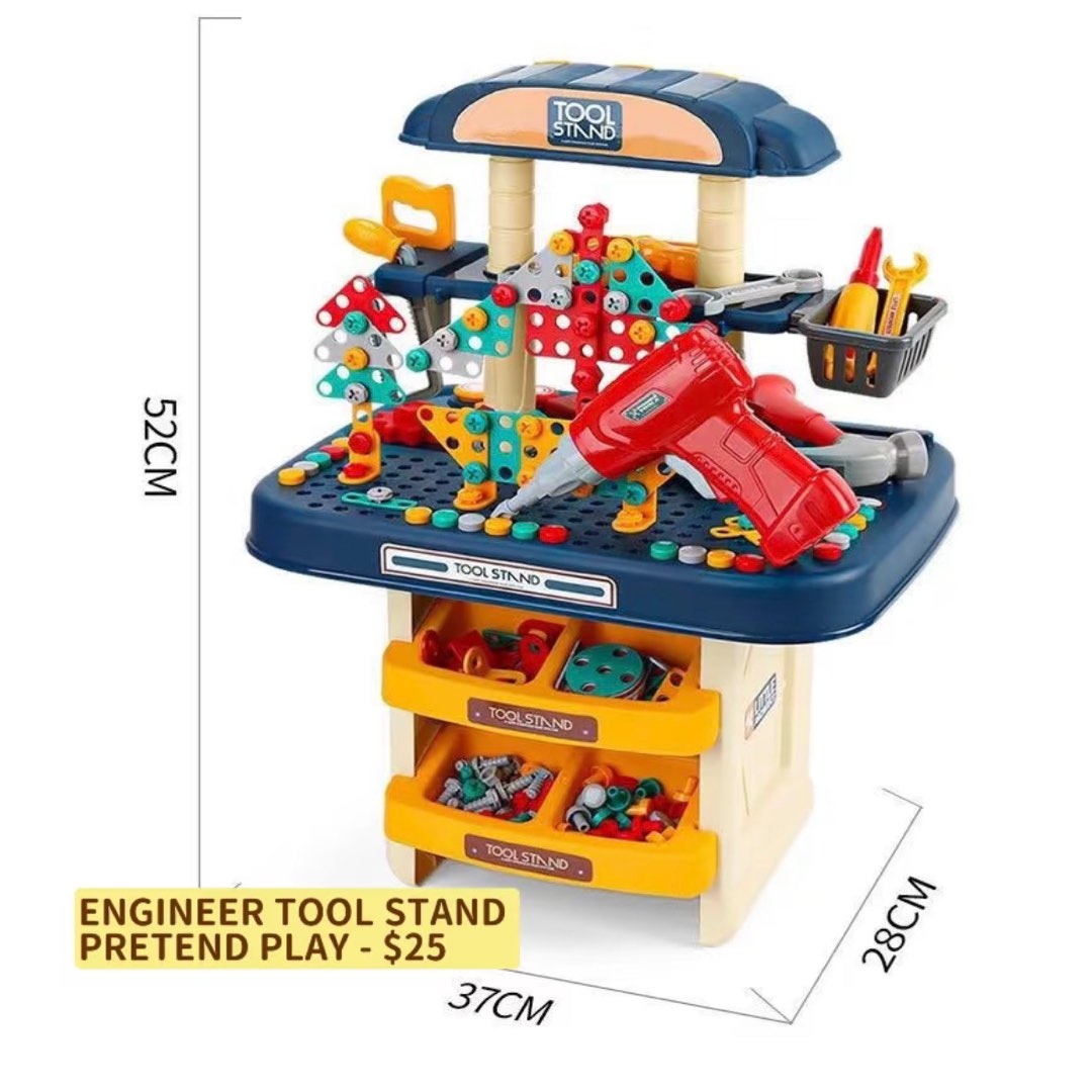 Engineer Tool Stand Pretend Play, Hobbies & Toys, Toys & Games on Carousell