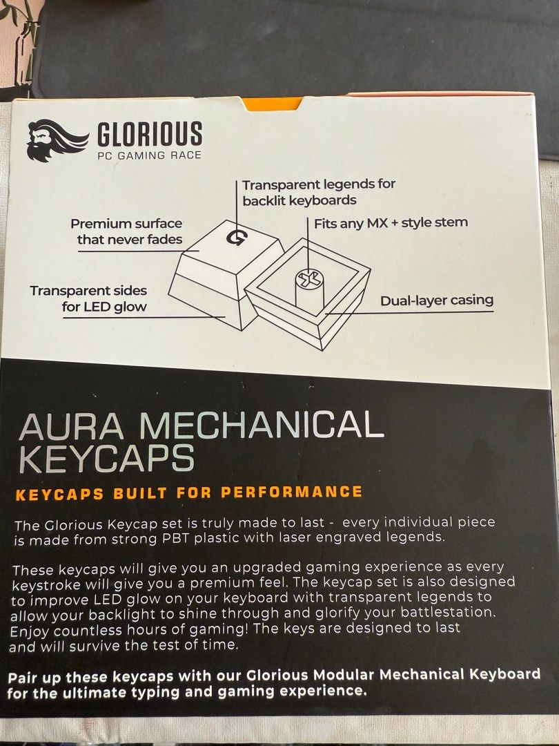 Glorious Full Size Keycaps - 145-Key Layout, Computers & Tech, Parts ...