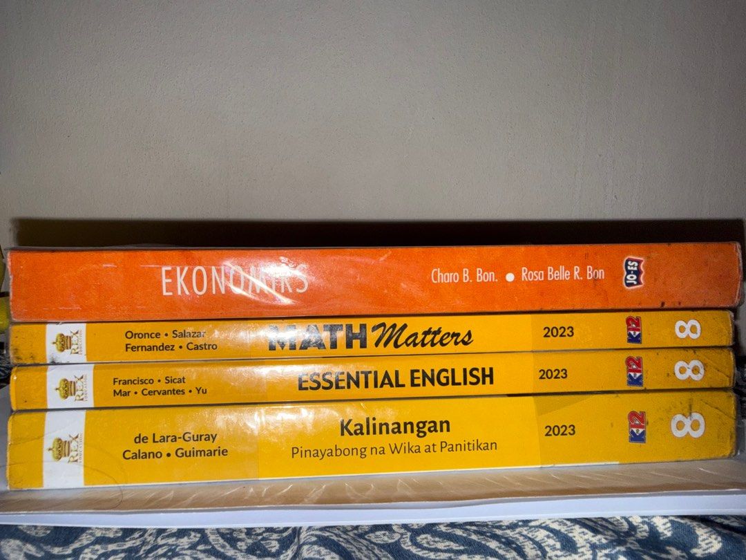 Grade 8 Textbooks - Math, English, Filipino, Economics REX BOOKSTORE ...
