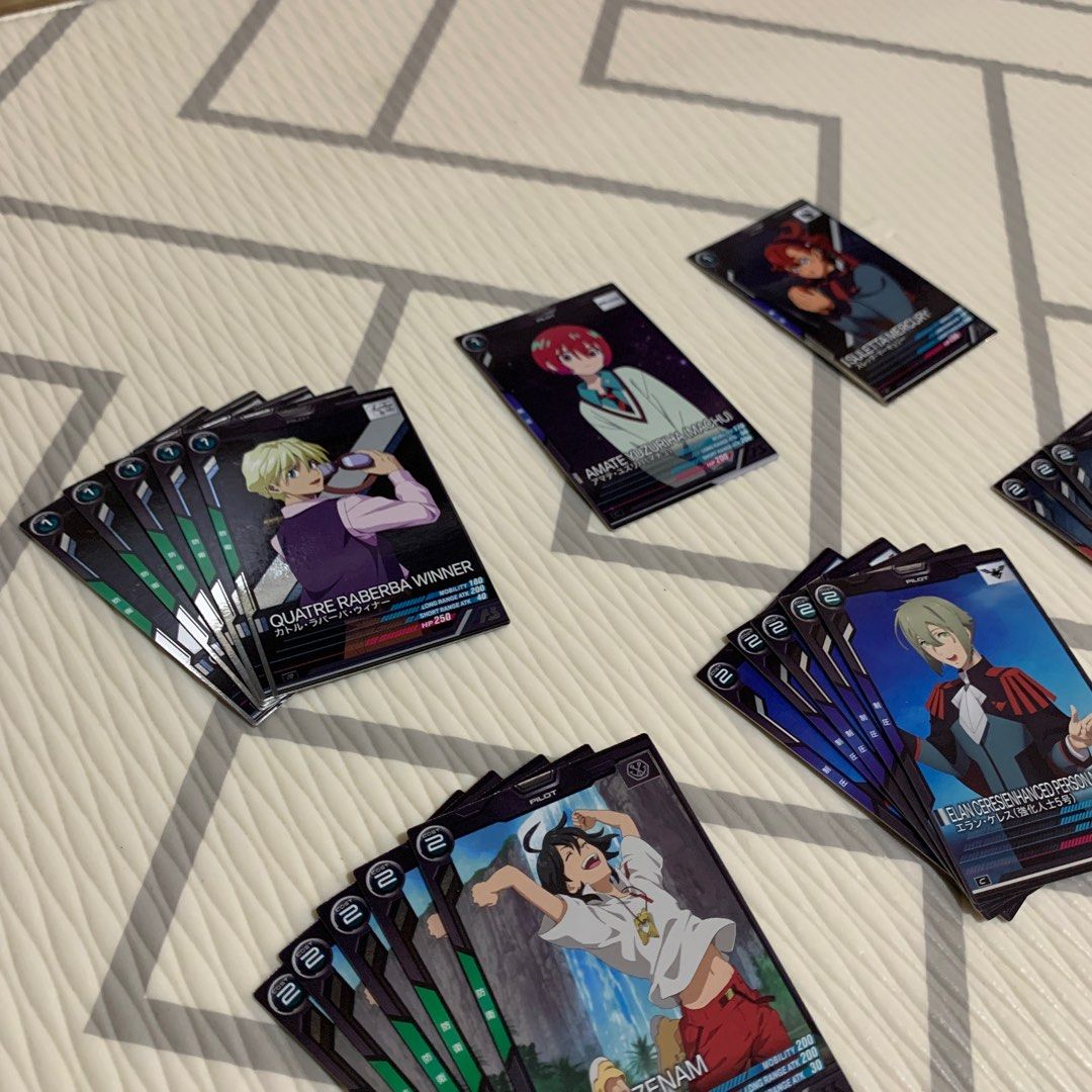 $0.50 - Gundam Arsenal Base Collectible Arcade Cards - Pilots, Hobbies ...