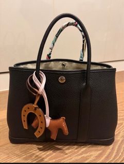 Hermes Garden Party 30 P0木偶灰 k stamp 全新全套 有正單 可陪驗, 名牌, 手袋及銀包 - Carousell