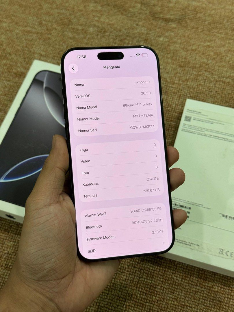 Iphone 16 pro max 256 gb dual sim fisik resmi beacukai, Telepon Seluler ...