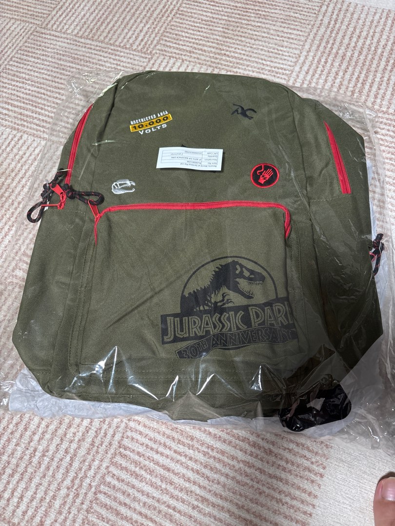 Jurassic Park 20th Anniversary Backpack, Men's Fashion, Bags, Backpacks ...