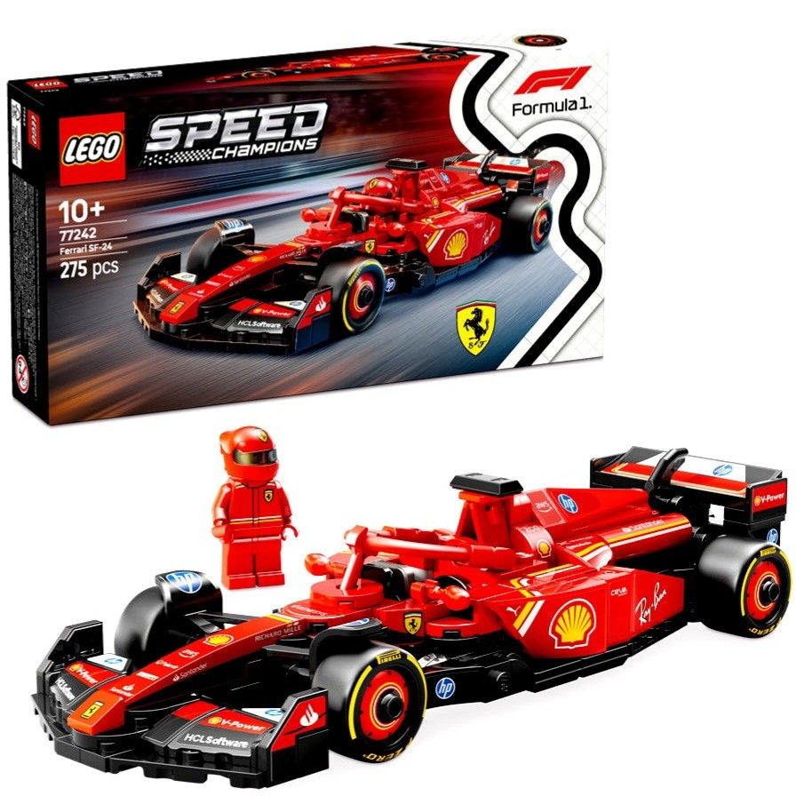 Lego Formula 1 Speed Champions 77242 Ferrari SF-24 F1 Race Car ...