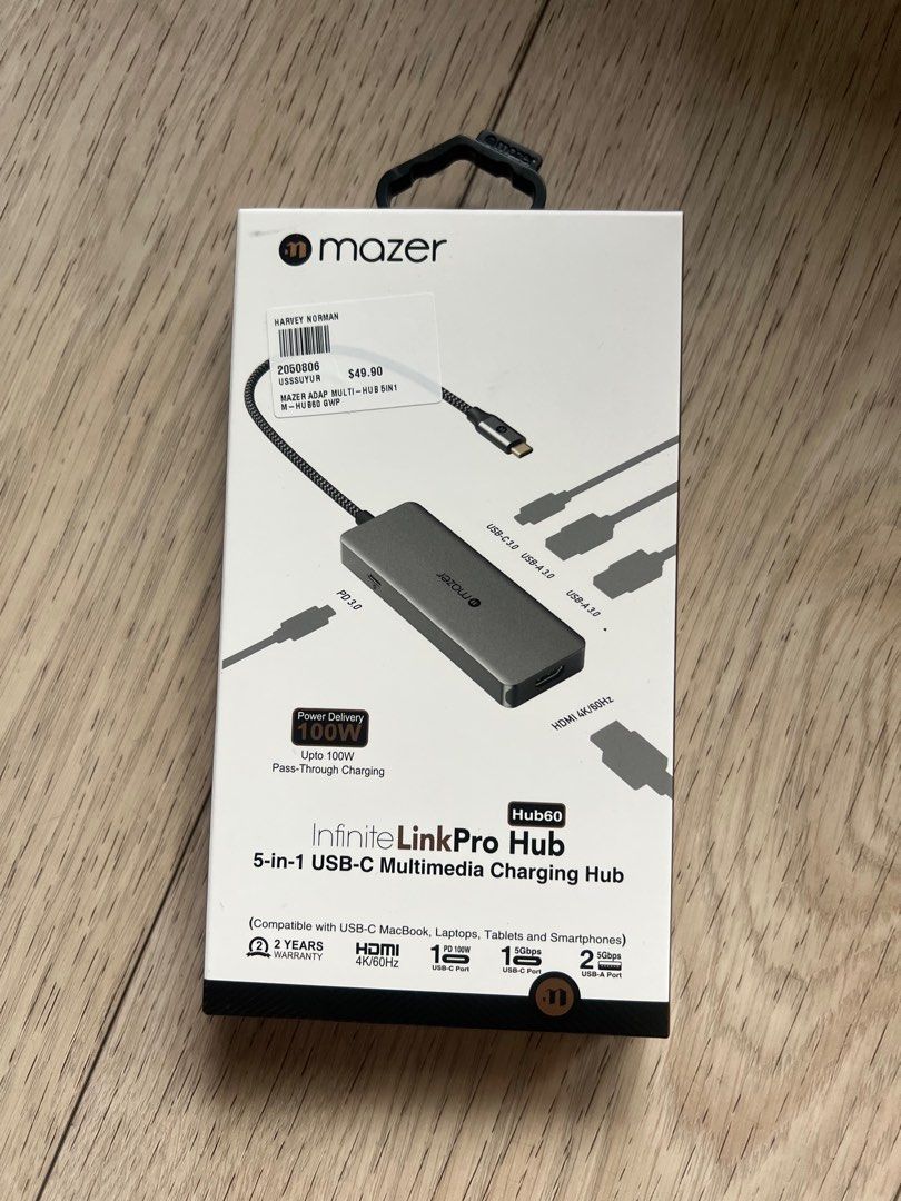 Mazer Infinite LinkPro Hub 5-in-1, Computers & Tech, Parts ...