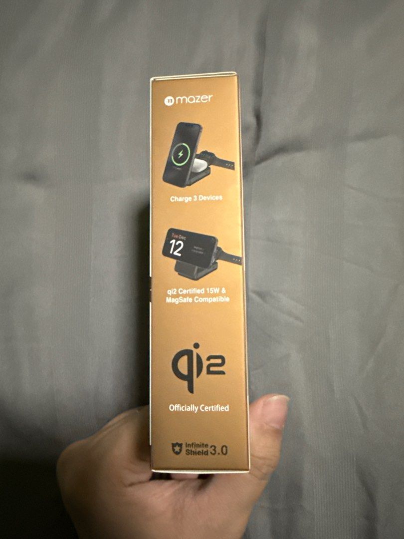 Mazer MagFold Trio 3-in-1 Wireless QI2 Charging Pad, Mobile Phones ...