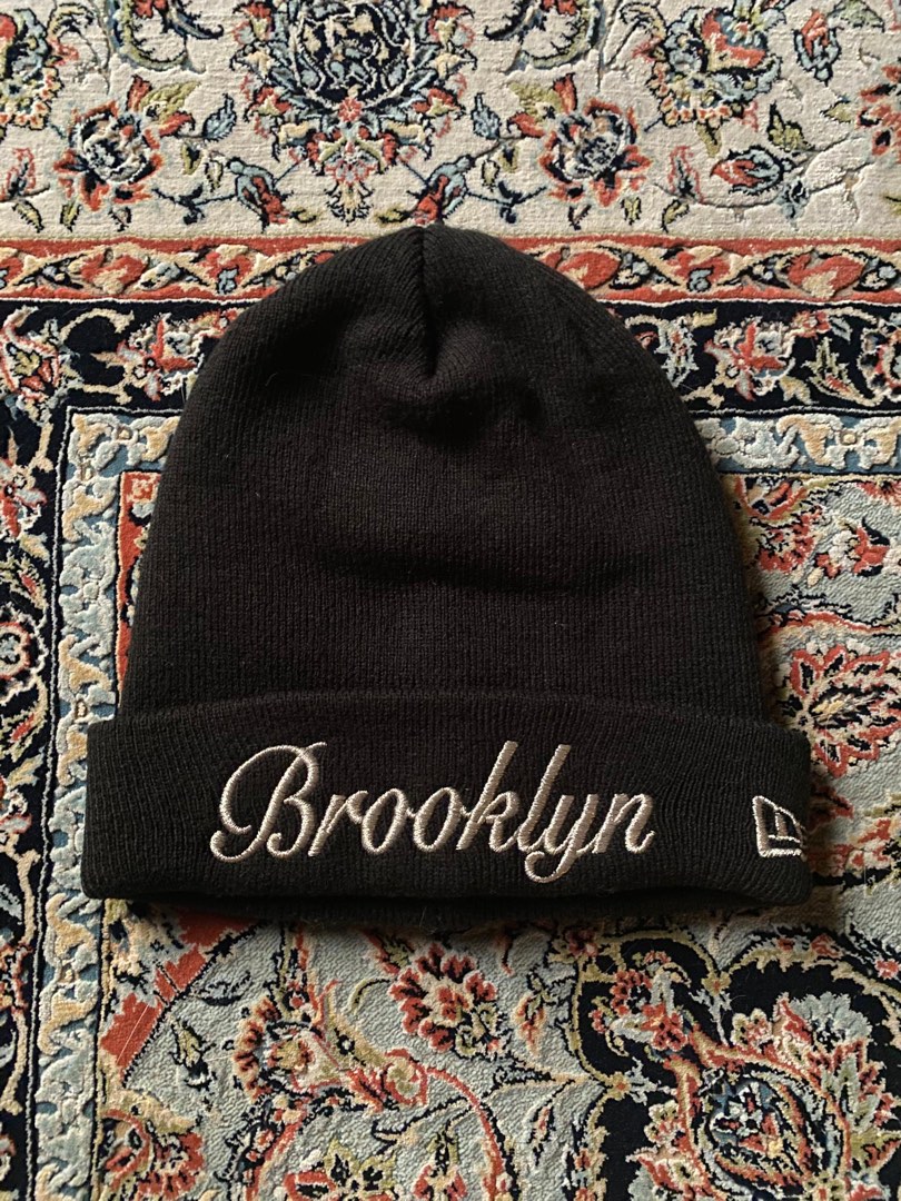 NEW ERA BROOKLYN CURSIVE BEANIE NOT SUPREME BATHING APE ARCTERYX PALACE ...