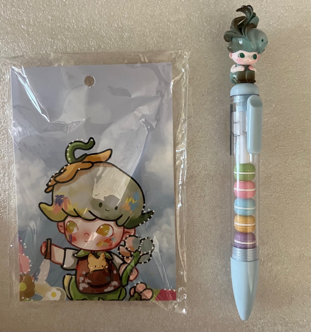 New popmart Dimoo inspired pop bean Ballpoint Pen, Hobbies & Toys ...