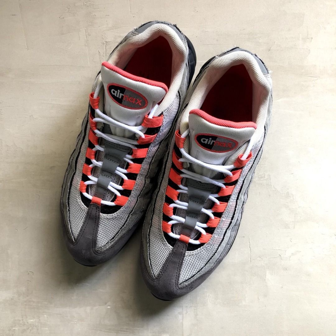Nike Air Max 95 OG Solar Red Size US 9, Men's Fashion, Footwear ...