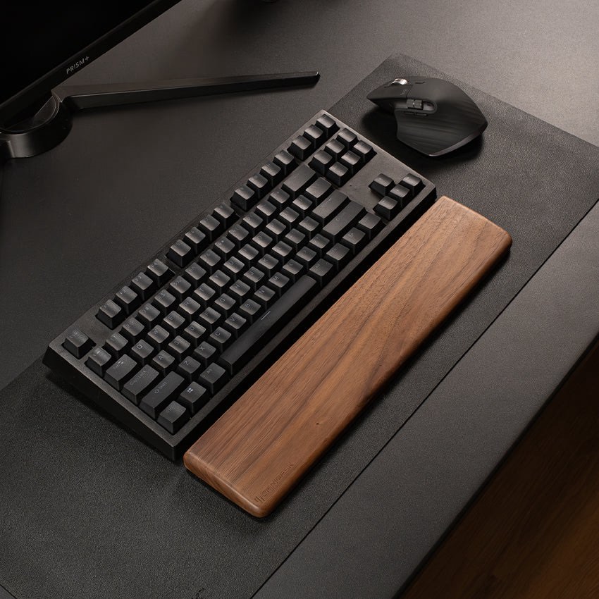 Omnidesk Solid Wood Keyboard Wrist Rest - Walnut, Furniture & Home ...