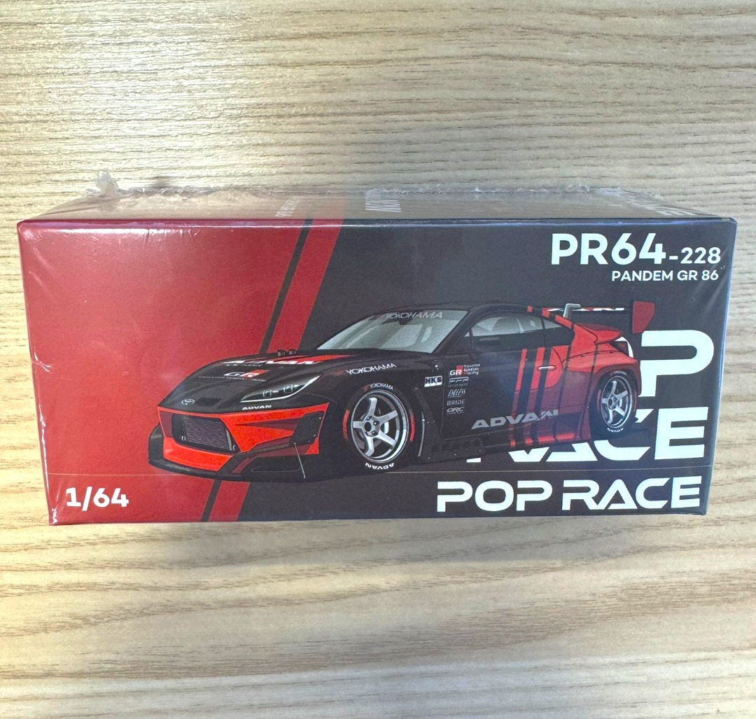 Pop Race Pandem Advan Toyota GR86 PR64-228 1/64 scale similar to ...