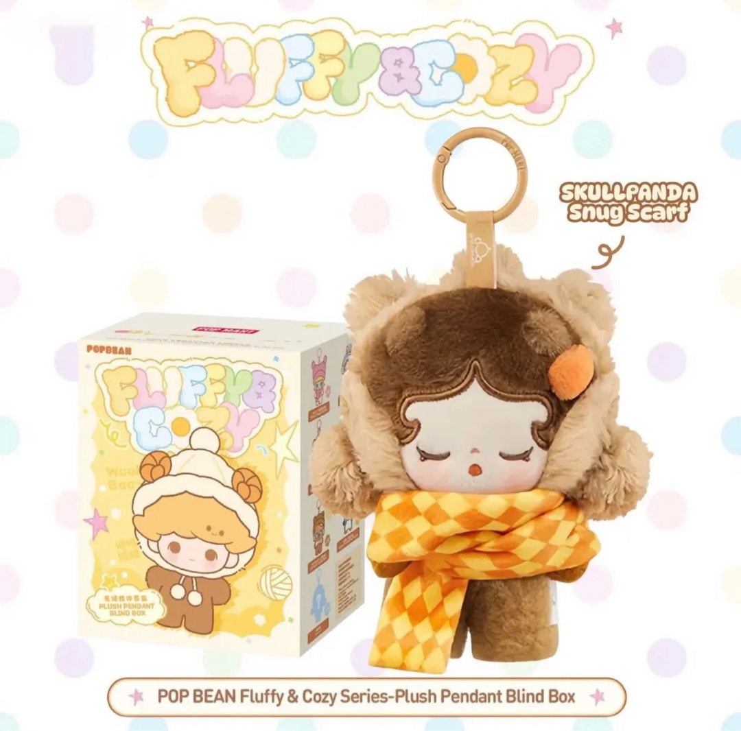 Popmart Fluffy & Cozy - Skullpanda Plush Pendant, Hobbies & Toys, Toys ...