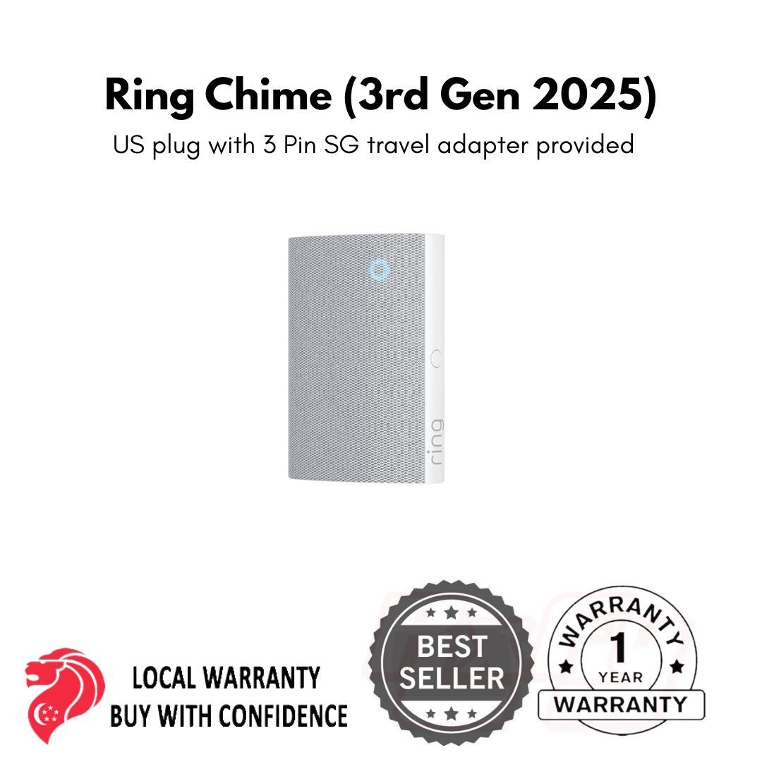 Ring Chime (3rd Gen 2025) Enhanced audio real-time alerts custom sounds ...