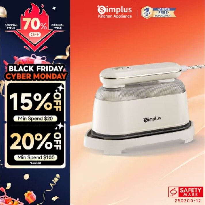 Simplus Portable Garment Steamer - Dual Use, TV & Home Appliances ...