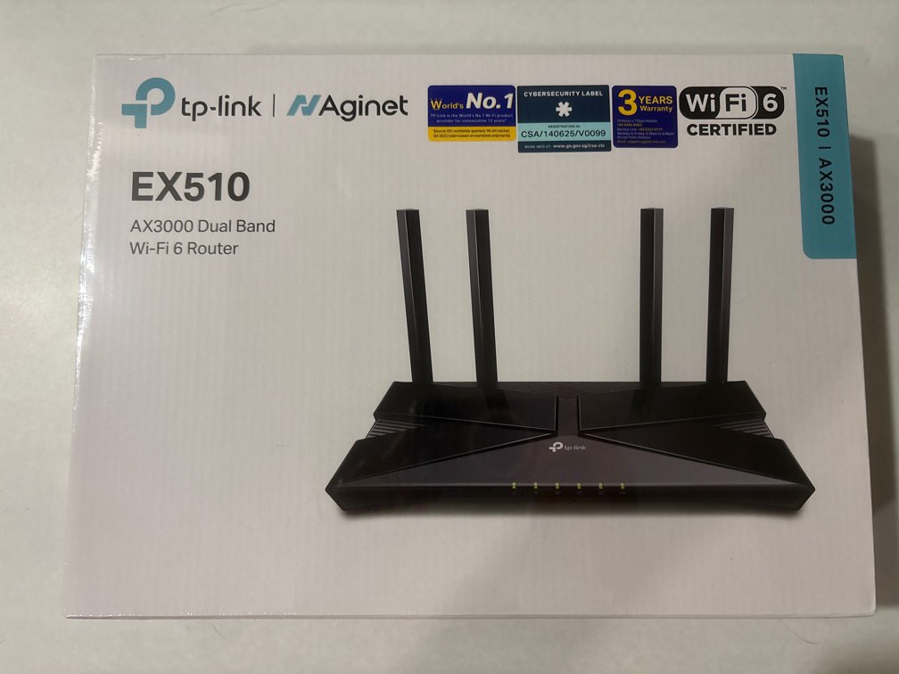 TP-Link EX510 AX3000 Dual Band Wi-Fi 6 Router (BNIB), Computers & Tech ...