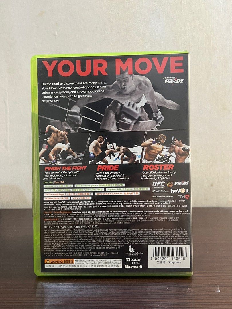 UFC Undisputed 3 - Xbox 360, Video Gaming, Video Games, Xbox on Carousell