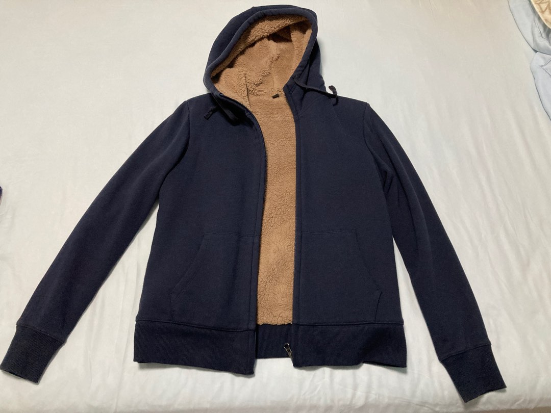 Uniqlo Fleece Lined Zip-Up Hoodie, Women's Fashion, Coats, Jackets and ...
