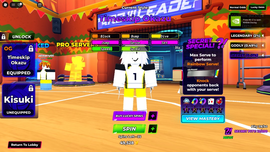 Volleyball Legends [ SEASON 7 PRO ] [ OG Timeskip Okazu/TSO + Kisuki ...