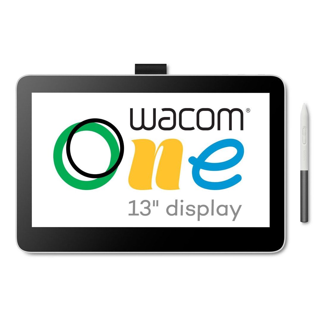 Wacom One HD Creative Pen Display, Drawing Tablet With Screen, 13.3" Graphics Monitor, Mobile ...