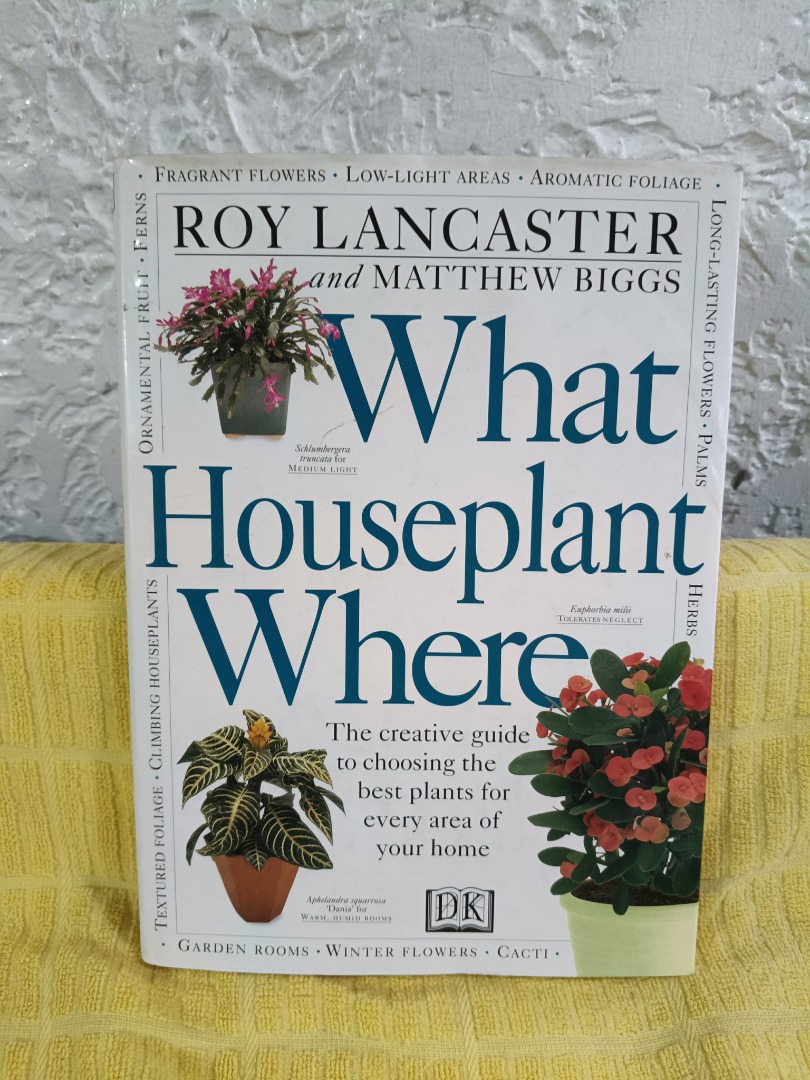 What Houseplant Where by Roy Lancaster (pre loved / hardbound), Hobbies ...