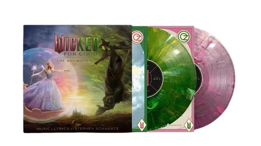 Wicked For Good 2025 2X Coloured Vinyl OST, Hobbies & Toys, Music & Media, CDs & DVDs on Carousell